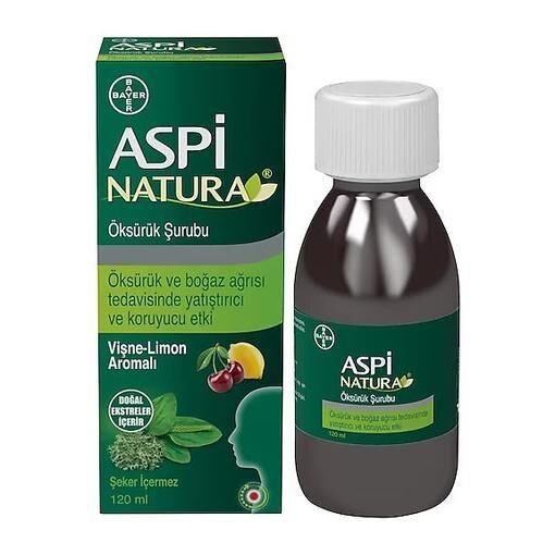Aspinatura Vişne ve Limon Öksürük Şurubu 120 ml - (SKT: 10/2025) | DermoKozmo